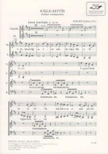Kodály Zoltán: Kállai kettős (969) karpartitúra - hangszer.hu
