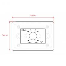 HELVIA MURA 330 30W Volume attenuator for 70-100V speakers, 11 positions + Off, with auxiliary ...