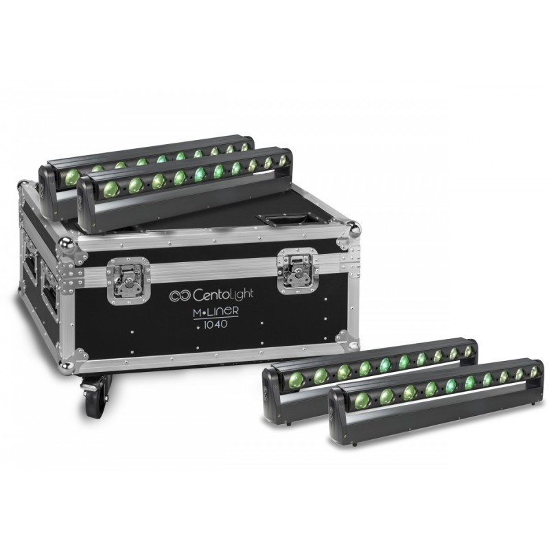 CENTOLIGHT M-LINER 1040-SET 4 x Beam moving Bar 10 x 40 W LED With ...