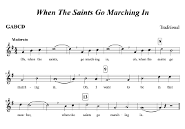 When The Saints Go Marching In fúvószenekar-kotta, partitúra és ...