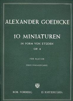Alexander Goedicke: Zehn Miniaturen, op.8 zongorakotta - hangszer.hu